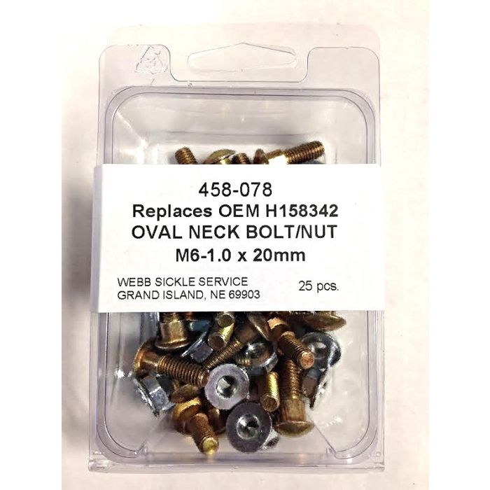 Webb Cutting Components - JD 600 series 25-pc pkg M6-1.0 x 20mm oval ...