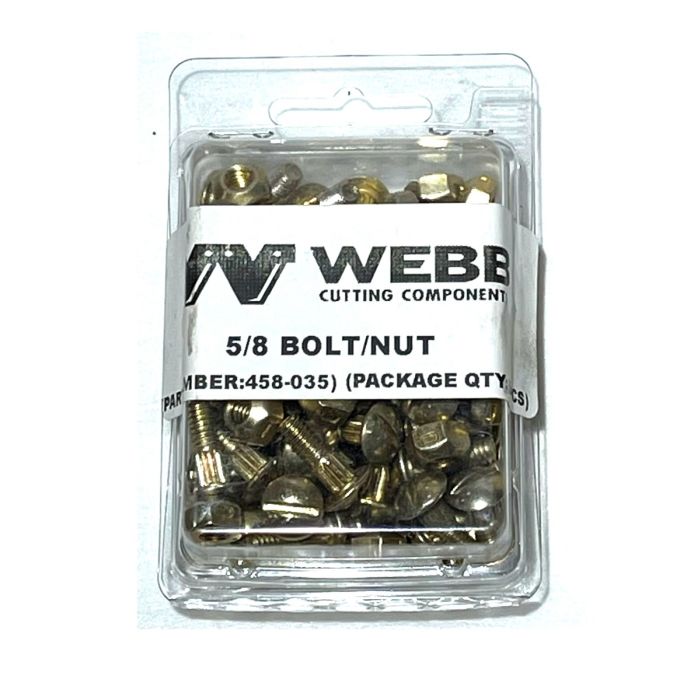 Webb Cutting Components - 50-pc pkg. 5/8-inch bolt and nut