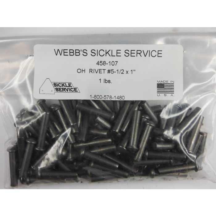 Webb Cutting Components - OH Rivet #5-1/2 x 1-inch, 1 lb, (88 pcs)
